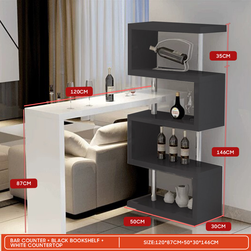 Modern MINI Bar table Rotating 360 Swivel Bar counter table coffee ...