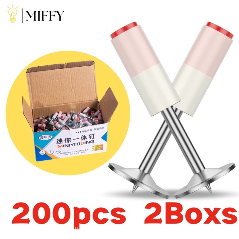 MIFFY 100PCS Steel Nail Gun Mini Rivet Gun Bullet Nail Gun Concrete ...