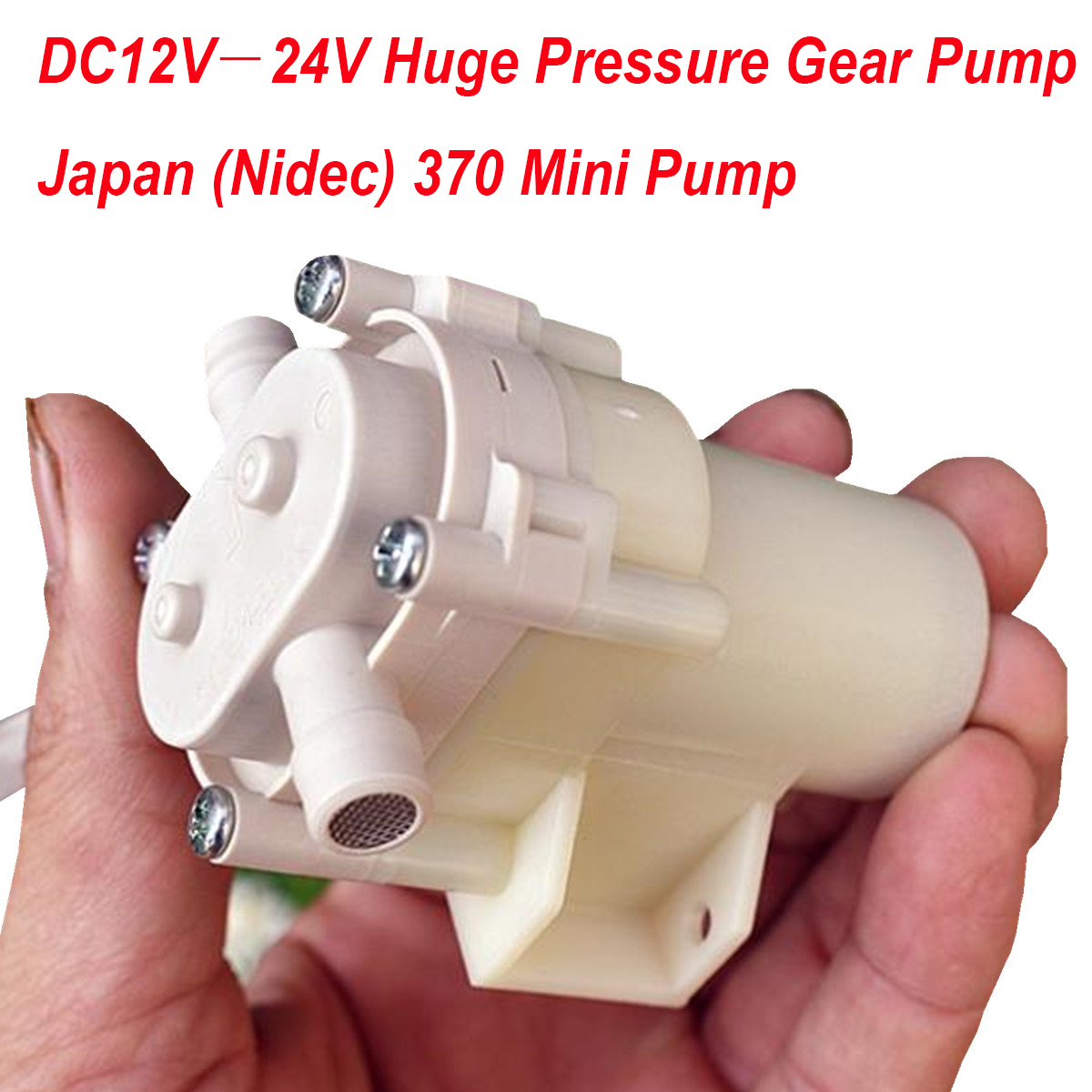 (Boutique)DC12V－24V Huge Pressure Gear Pump Japan (Nidec) 370 Mini Pump ...