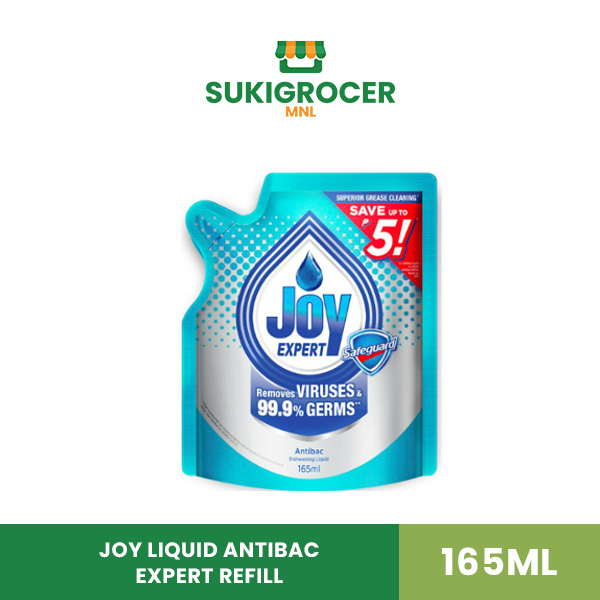 Joy Liquid Antibac Expert Refill Dishwashing Liquid 165ML | Lazada PH