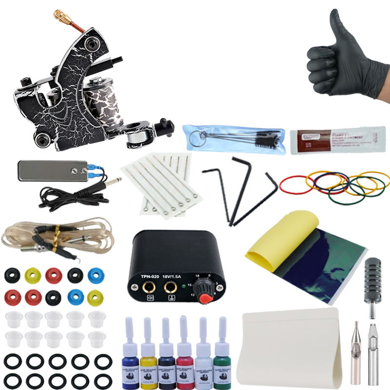 Tatto Kit Complete Set Stand-alone Popular Tattoo Set Handmade Tattoo ...