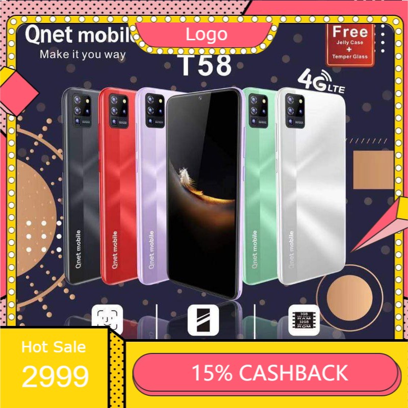 Qnet T58 Android Smartphone 3 + 32 GB | Lazada PH