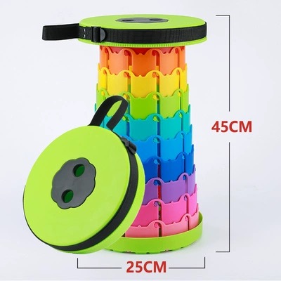 Outdoor Telescopic Stool Retractable Stool Folding Stool Can be carried ...