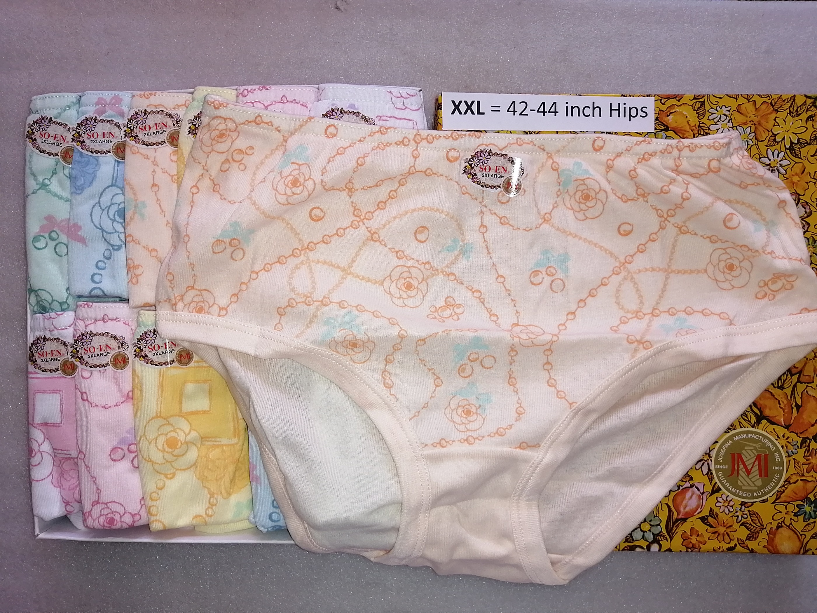 Original Soen Semi Panty(SMP model) 12 pcs. Cotton Panty, Print color ...