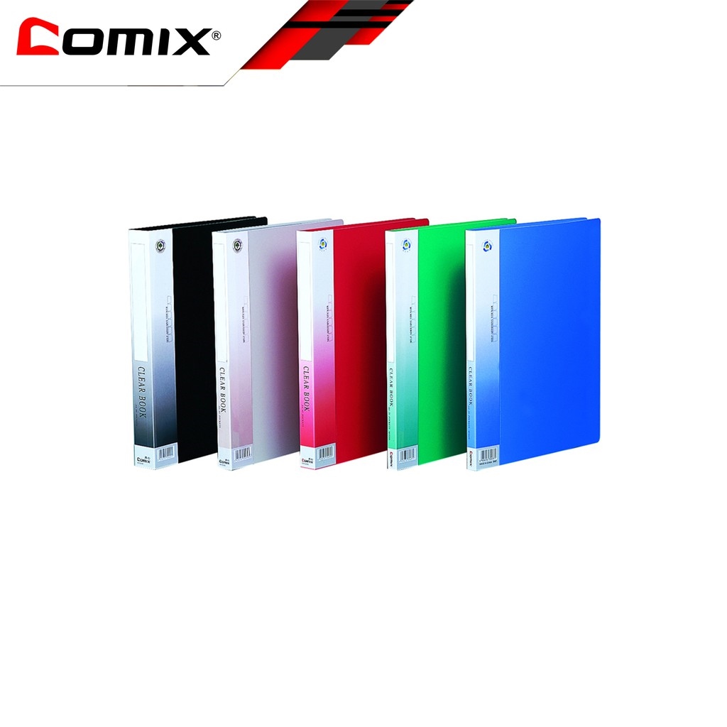 Comix PP Clear Book with Heavy-Duty Pockets Long Size | Lazada PH