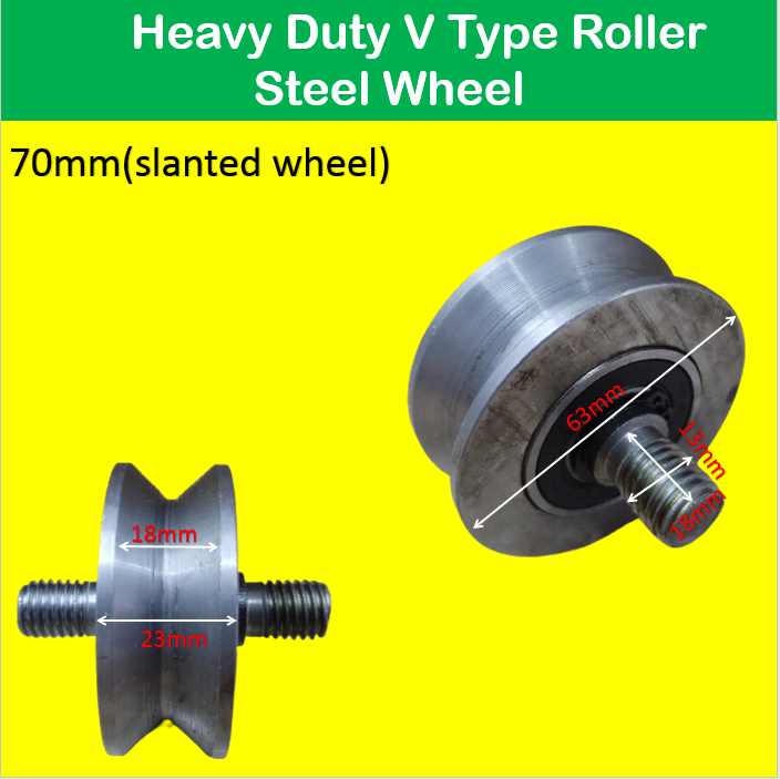 Mago Machinery Heavy Duty V Type Roller Steel Wheel | Lazada PH