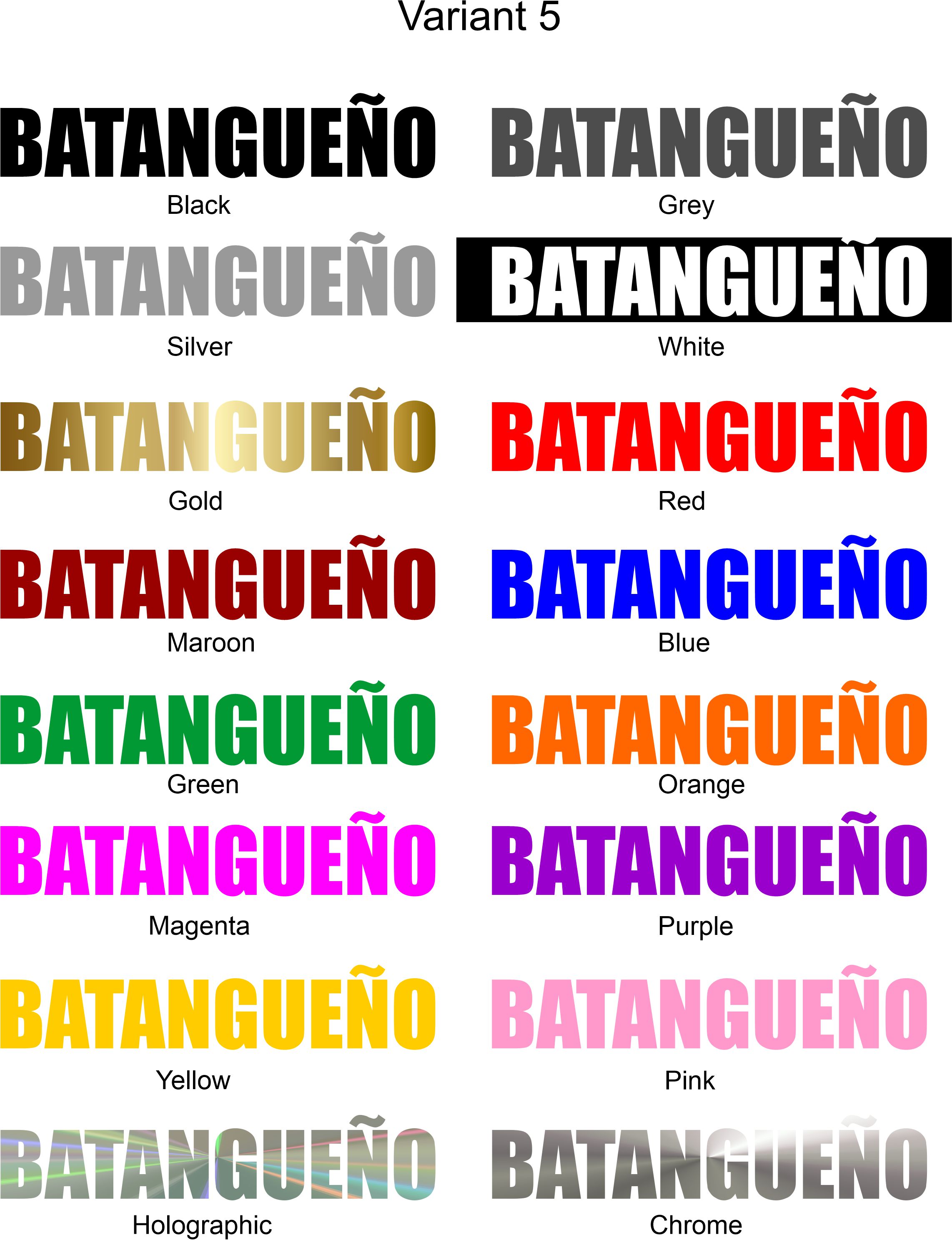 Batangueño Batangas pride sticker for car, motor, laptop, gadget ...