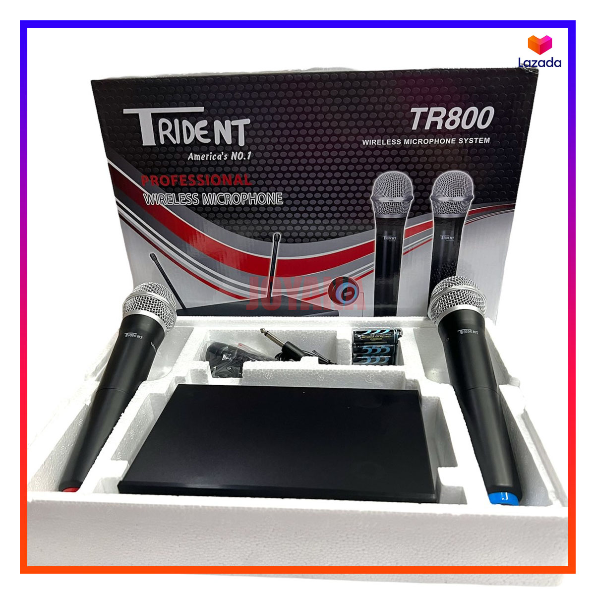 ORIGINAL TRIDENT PROFESSIONAL DUAL HANDHELD WIRELESS MICROPHONE TR-800 ...