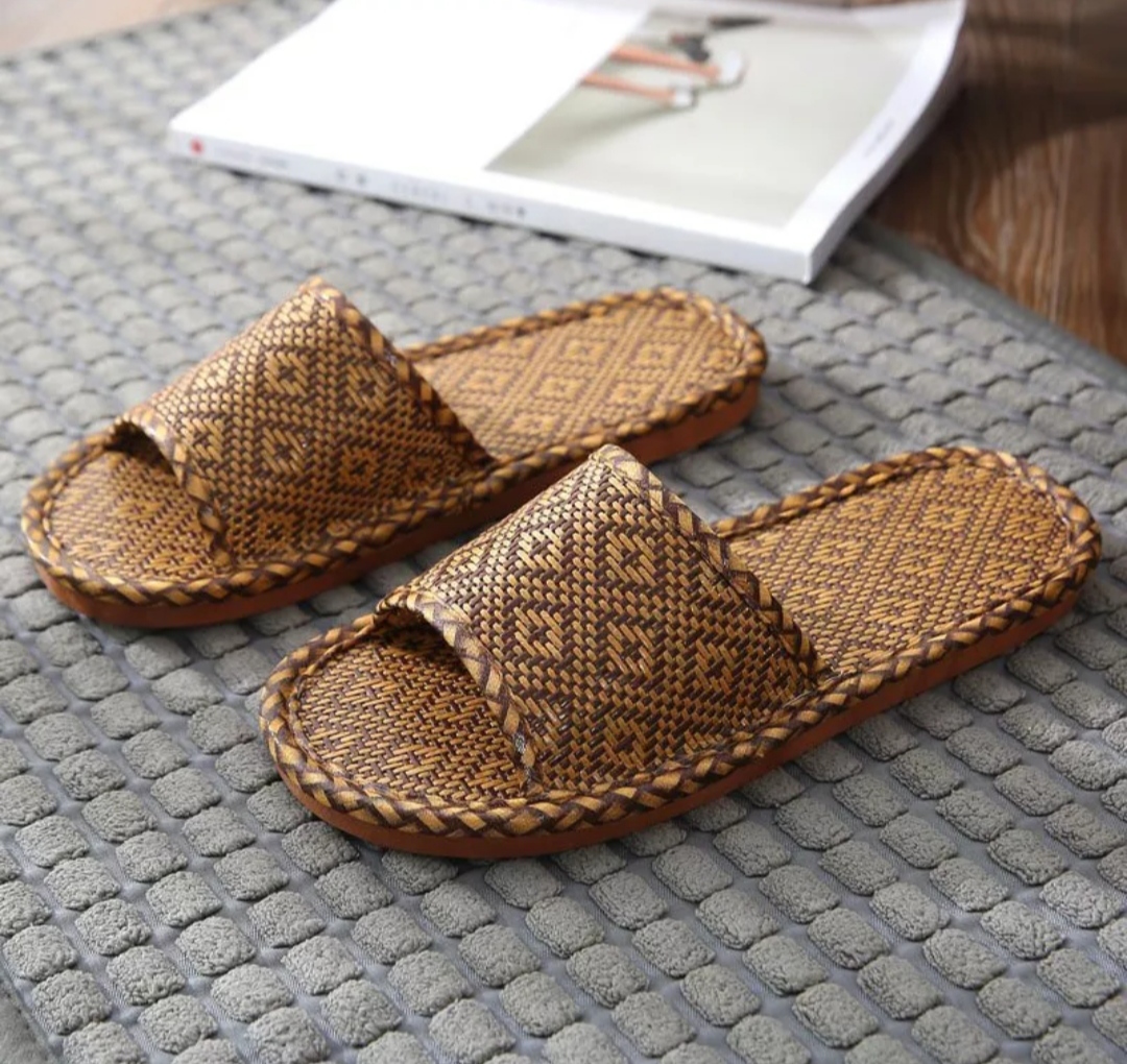 Native Banig slipper rattan slipper unisex bamboo aesthetic rattan ...