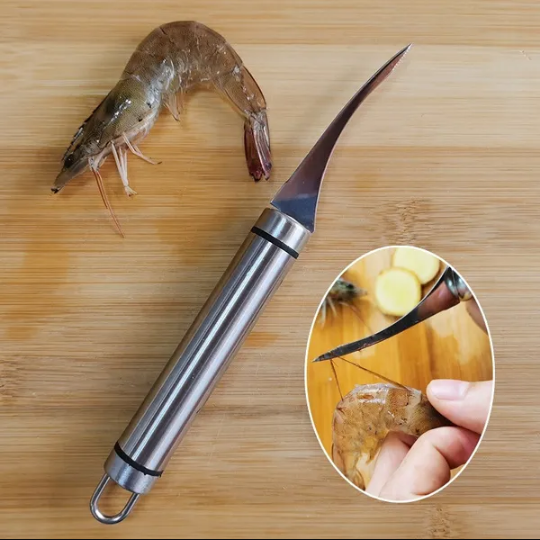 Stainless Steel Shrimp String Knife Practical Seafood Tool Open Back ...