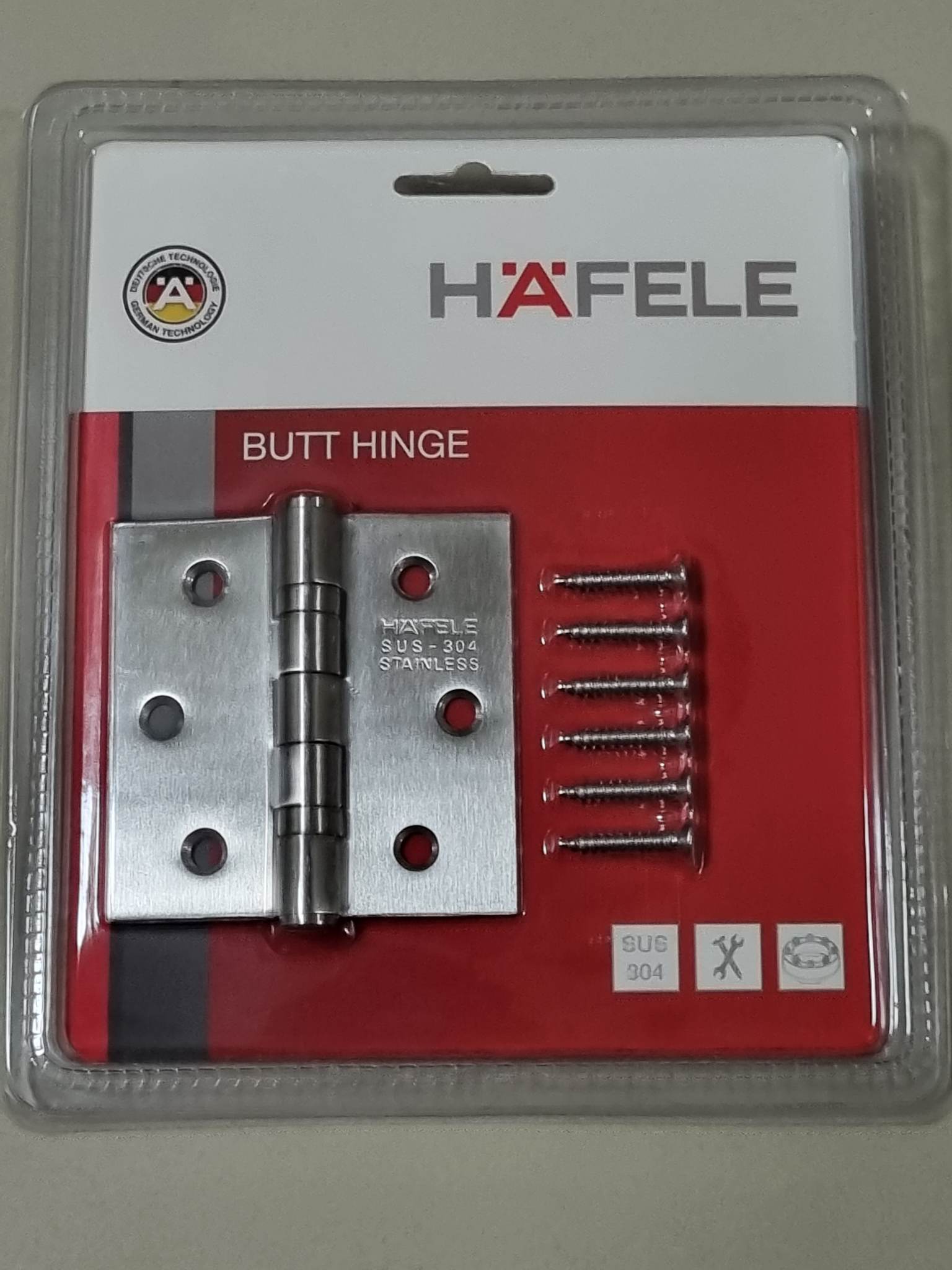 Hafele door hinge 3"x3" stainless steel SUS304 (1pair) | Lazada PH