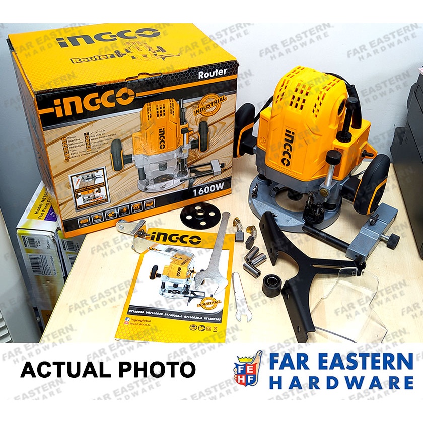 INGCO Electric Plunge Router Palm Wood Trimmer 1200W | 1600W INPTCD ...