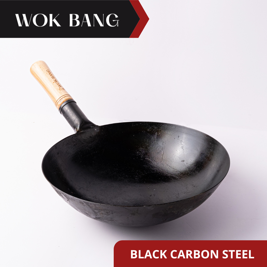 34cm/36cm/38cm Wok Bang Non-stick Wok Pan (Heavy Duty)/Carbon Steel ...