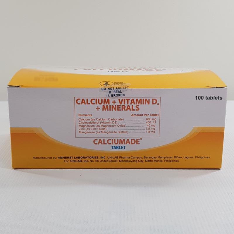 Calciumade tab 100's | Lazada PH