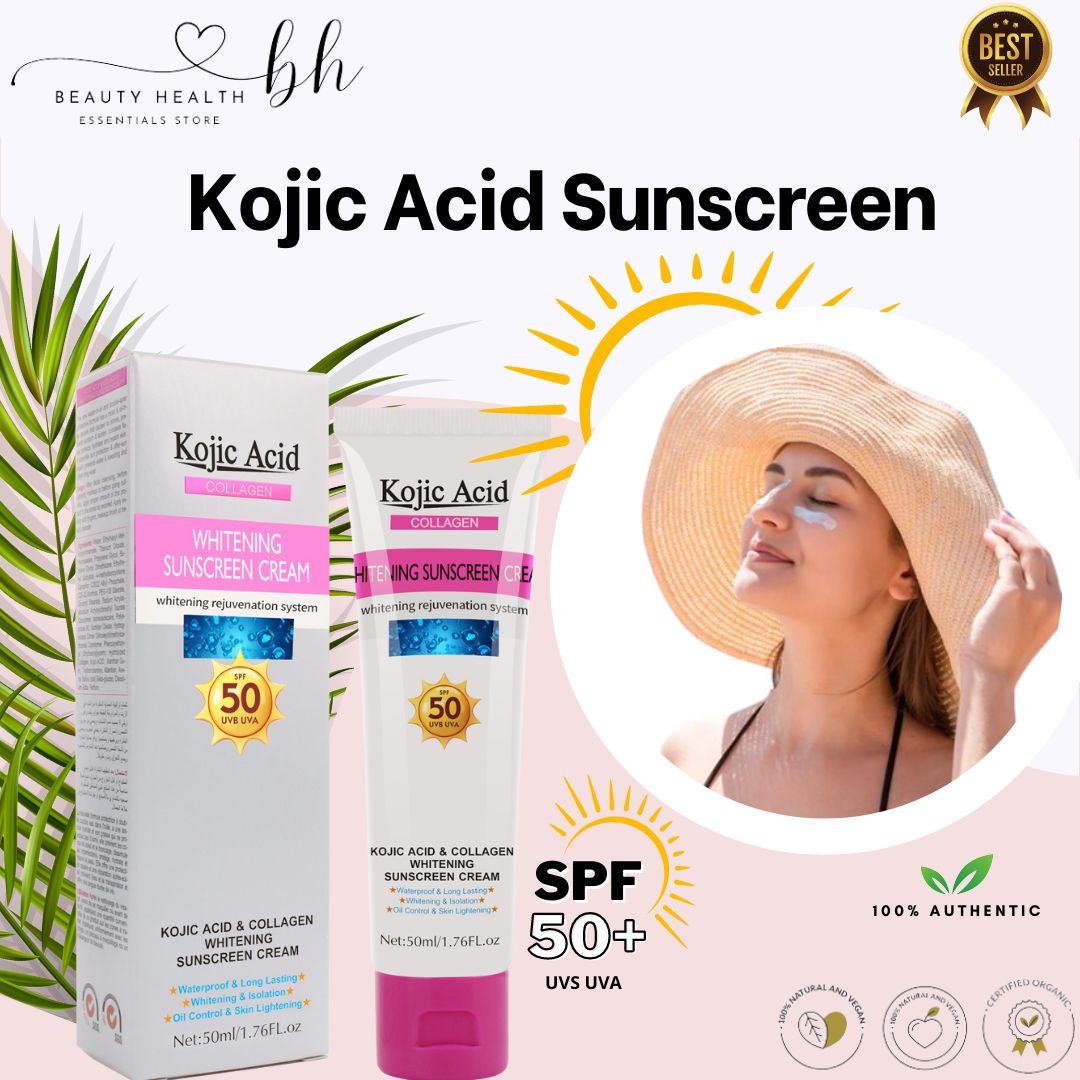 Kojic Acid Collagen Whitening UV Sunscreen Cream Concealer Isolation ...