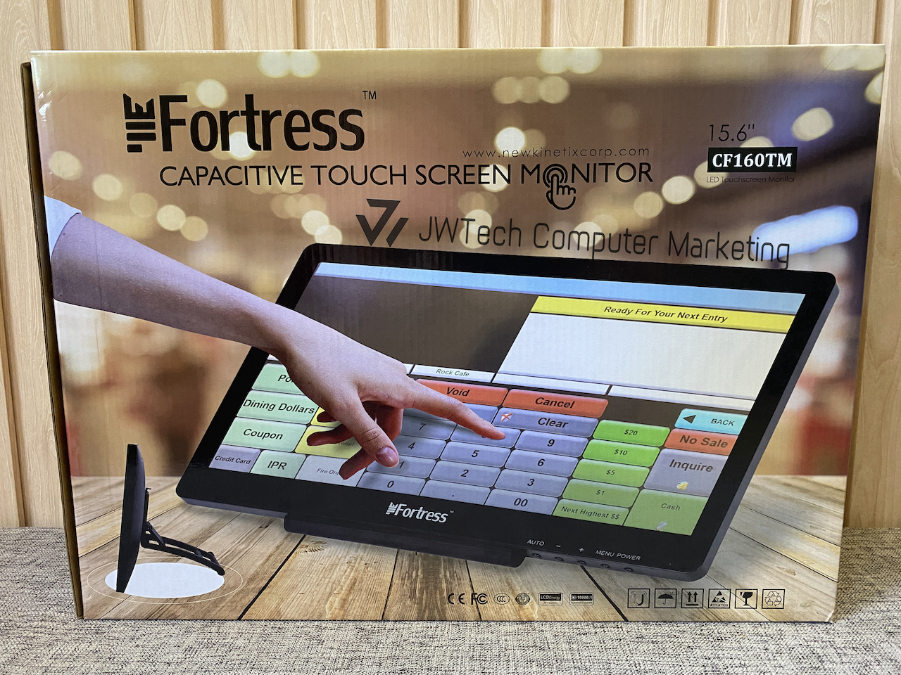 Fortress CF160TM Capacitive Touchscreen Monitor 15.6" with adjustable ...