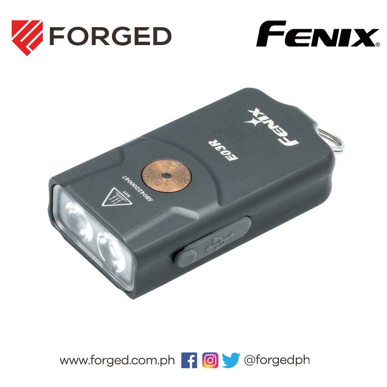 Fenix Keychain Light E03R Matchca18/EVERLIGHT2835 260LM | Lazada PH