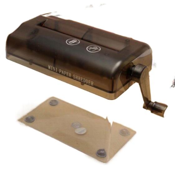 Mini Portable Personal Home Office Desktop Manual Hand Crank Paper ...