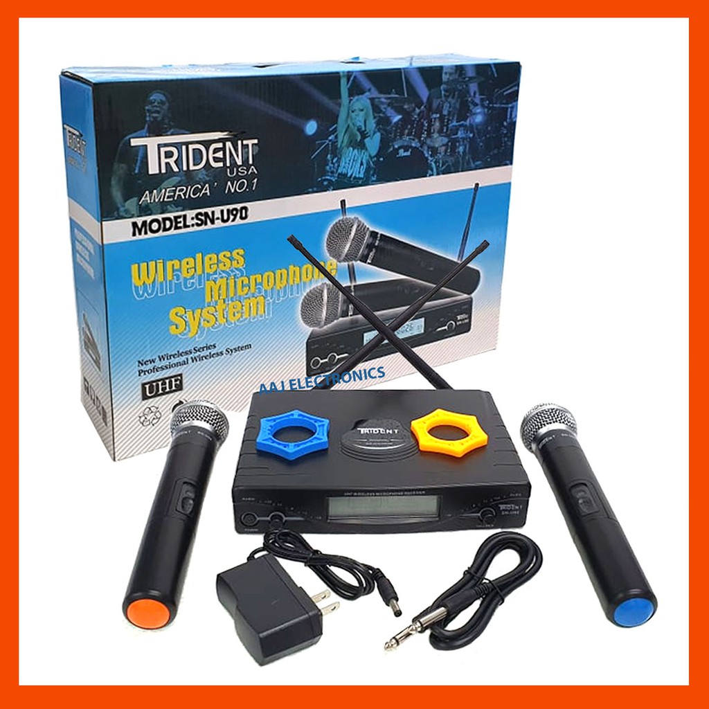 Original Trident SN-U90 / SNU90 Professional Wireless Microphone ...