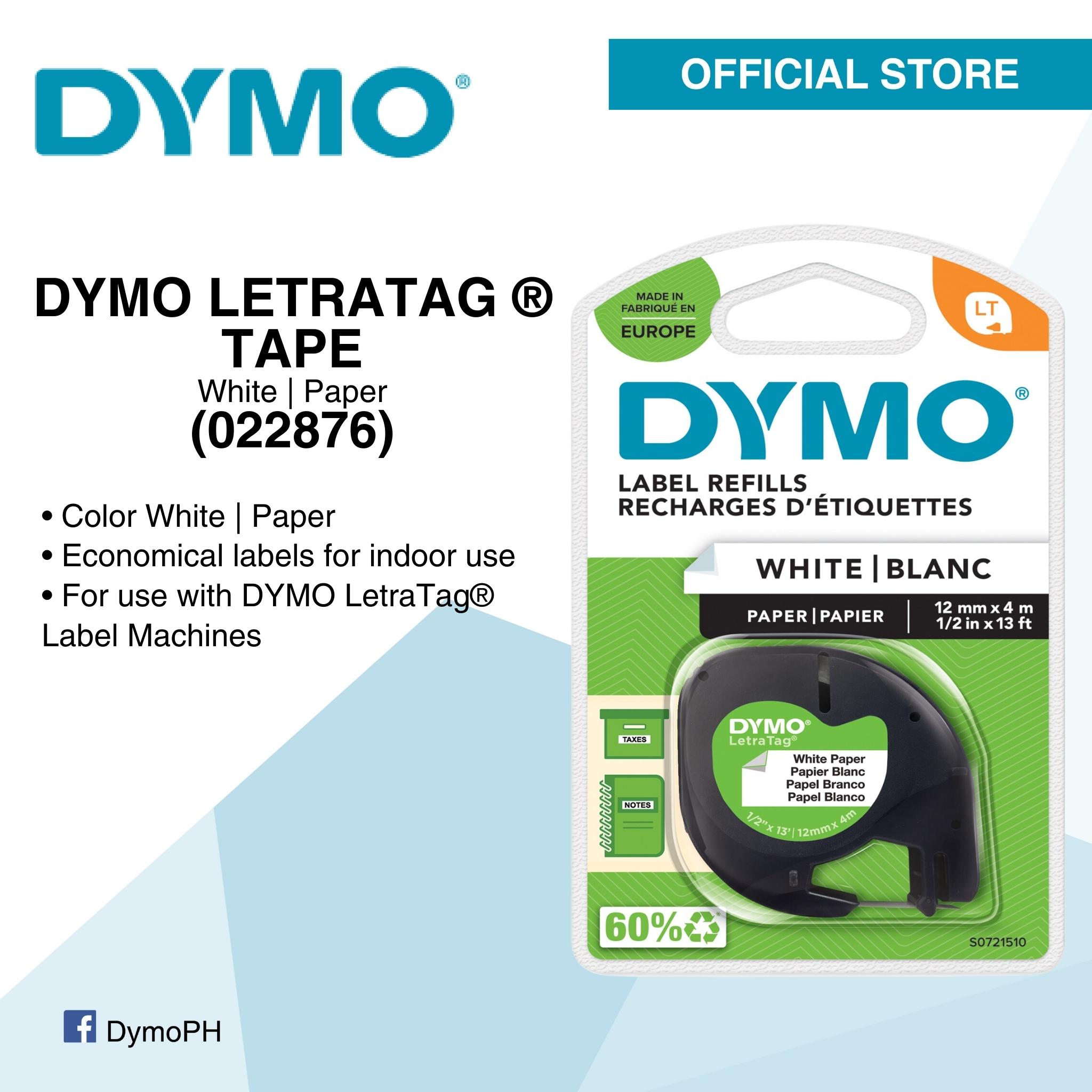 DYMO LetraTag® Tape | White | Paper | S0721510 91200 | Lazada PH