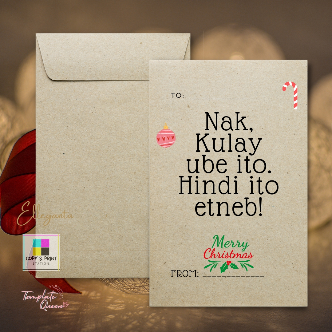 Customized Pinoy Ampao for Christmas 50PCS | Customized Money Envelope ...