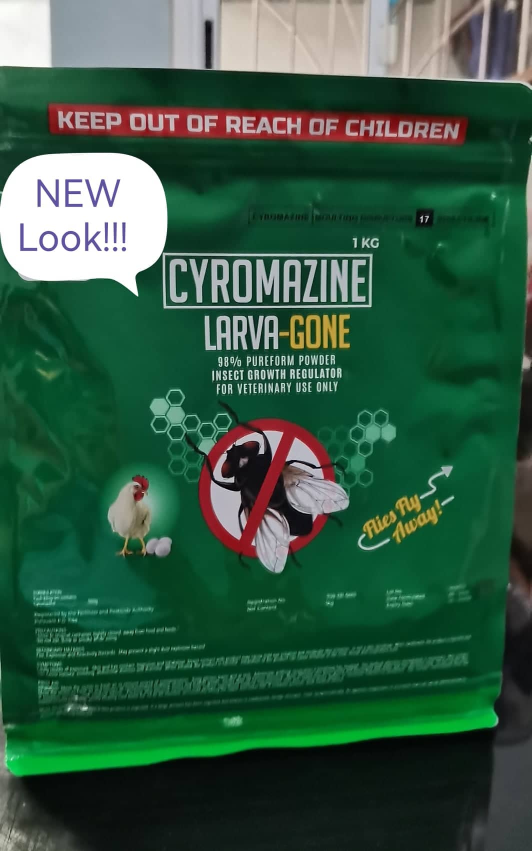 Larvagone Cyromazine 98% 1 kg insect growth regulator larvae maggots ...