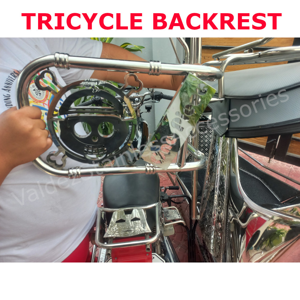 NEW STAINLESS TRICYCLE , SIDECAR BACKREST "ONE PIECE" | Lazada PH