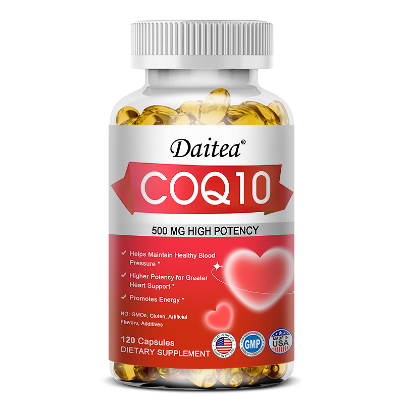 DAITEA CoQ10 500 mg Softgels - Antioxidant supplement that supports ...