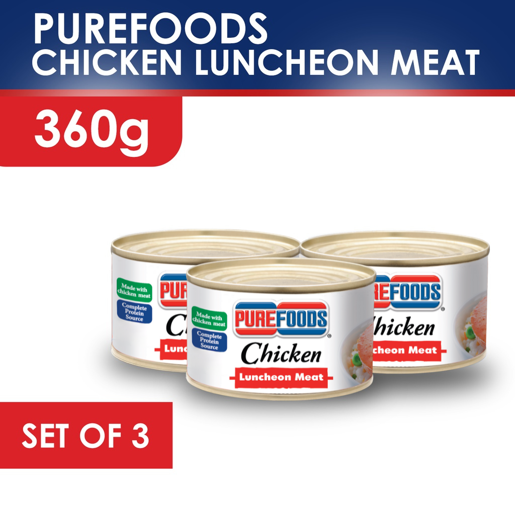 Purefoods Chicken Luncheon Meat (360g) Set of 3 | Lazada PH