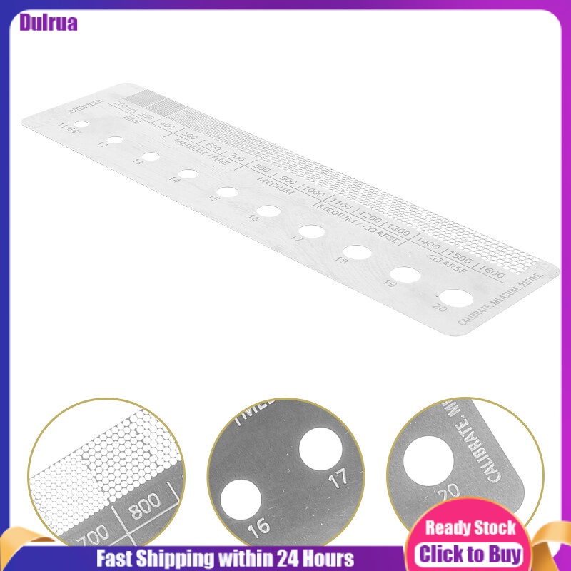 Dulrua Coffee Grind Size Measure Coffee Grind Size Ruler Professional ...