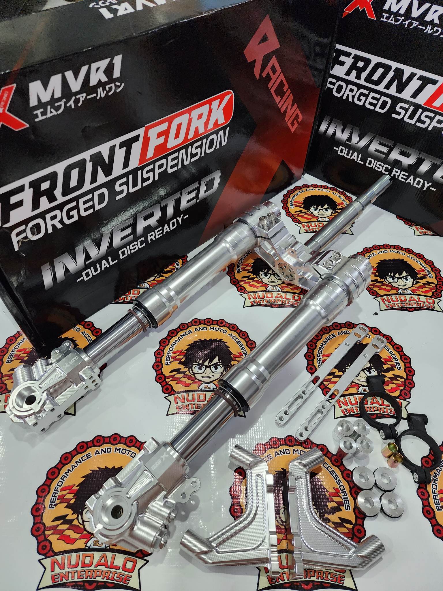 MVR1 Inverted Shock Dual Disc ready For Sniper150 / Sniper155 | Lazada PH