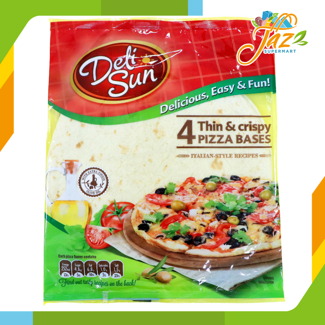 Deli Sun Thin & Crispy Pizza Base 4s, 320g | Lazada PH