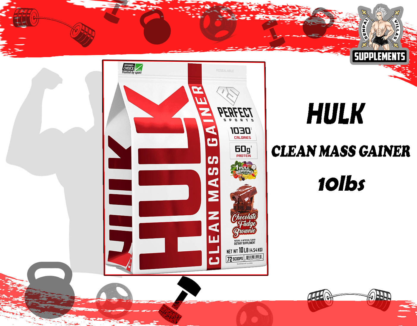 HULK CLEAN MASS GAINER 10LBS | Lazada PH