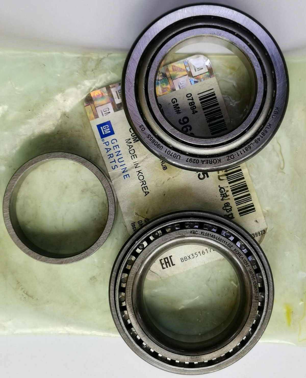 GM Hub Bearing -FRONT- for chevrolet Spark 2005-2010 PN# 96285525 ...