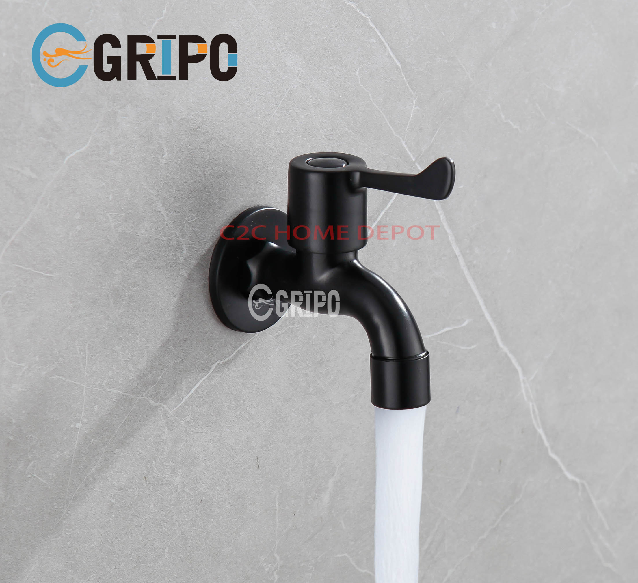 GRIPO HIGH END 304 stainless faucet short matte black GP106 | Lazada PH