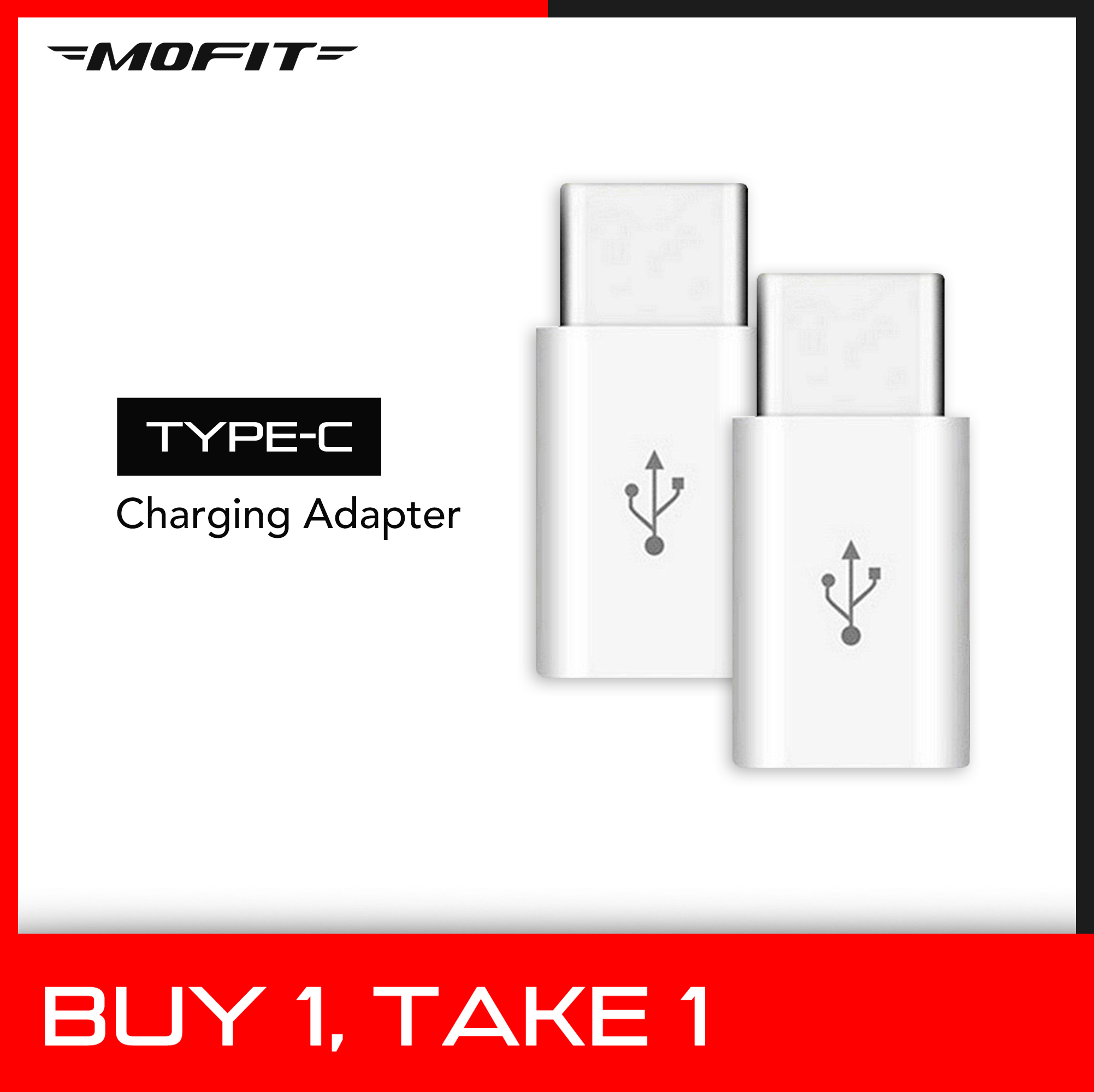 Mofit Type-C Android Charging Adapter Buy 1 Get 1 (Fit to Micro USB ...