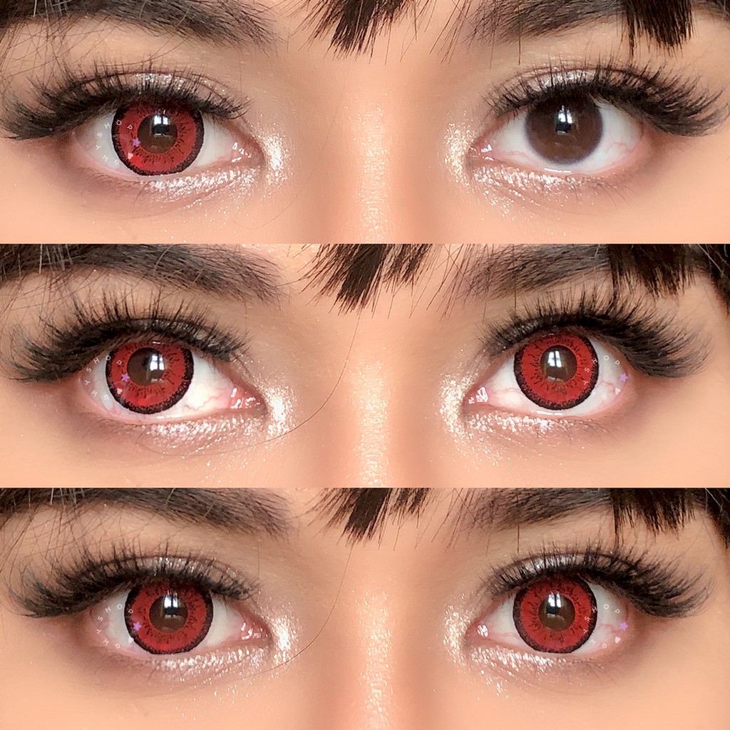 O}~Neko Red Sugoi Eyes Cosplay Crazy Anime Vivid Lens | Lazada PH