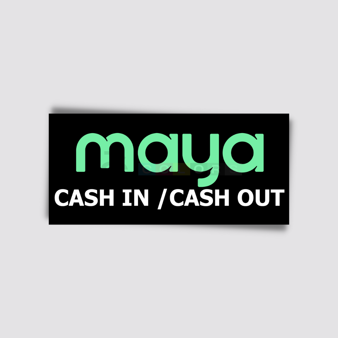 J & S Colors: Gcash Maya Hanging Signage | Lazada PH