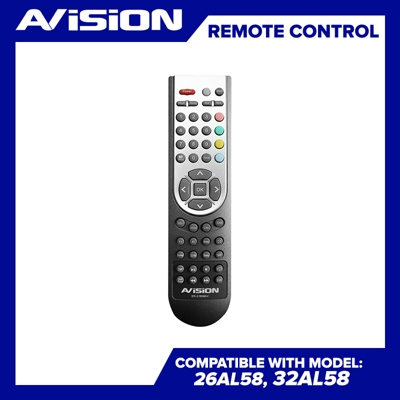 Remote Control of Avision LCD TV 32AL58 & 26AL58 | Lazada PH