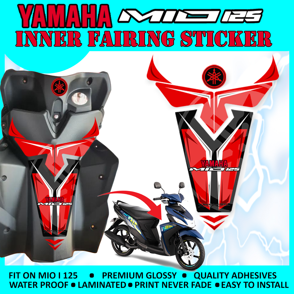 YAMAHA MIO i 125 INNER FAIRING STICKER / MIO i 125 BODY STICKER / MIO i ...