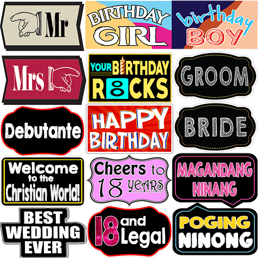 photobooth props callout 15pcs set | Lazada PH