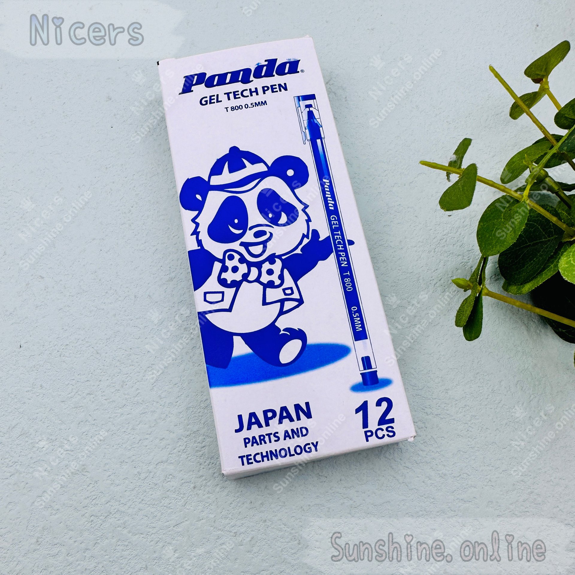 Original 12pcs PANDA Gel Tech Pen 0.5mm Sign pen Gel Pen #T800 | Lazada PH