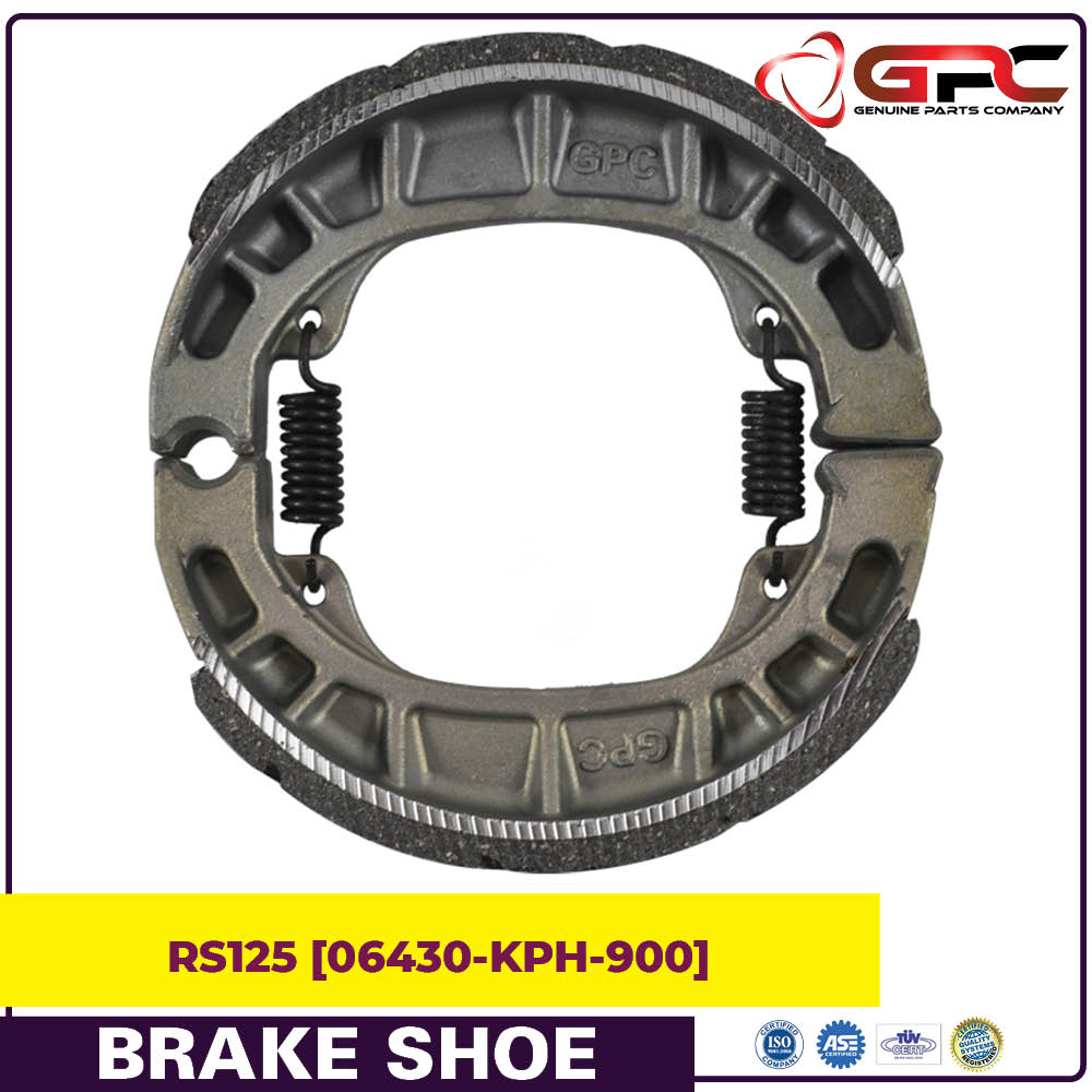 GPC Honda RS125 Rear Brake Shoe Set [06430-KPH-900] | Lazada PH