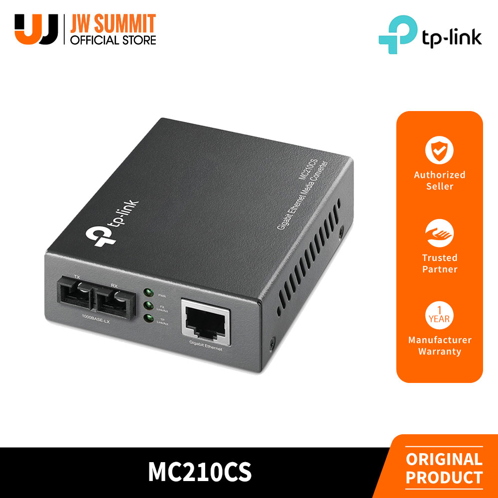 TP-Link MC210CS Gigabit Single-Mode Media Converter, Complies with IEEE ...