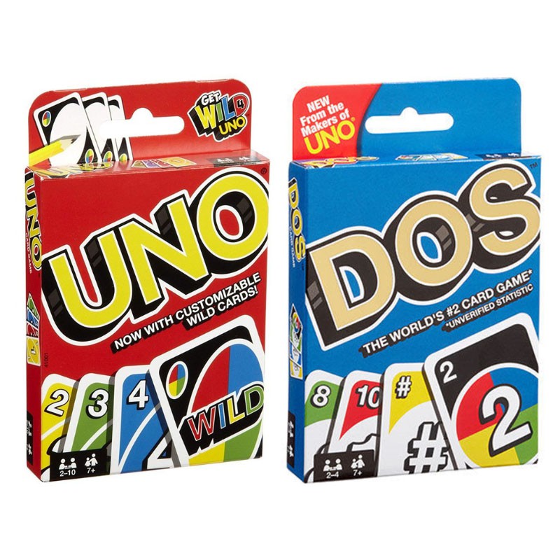UNO Wild Card and UNO DOS Card Game Bundle Set | Lazada PH