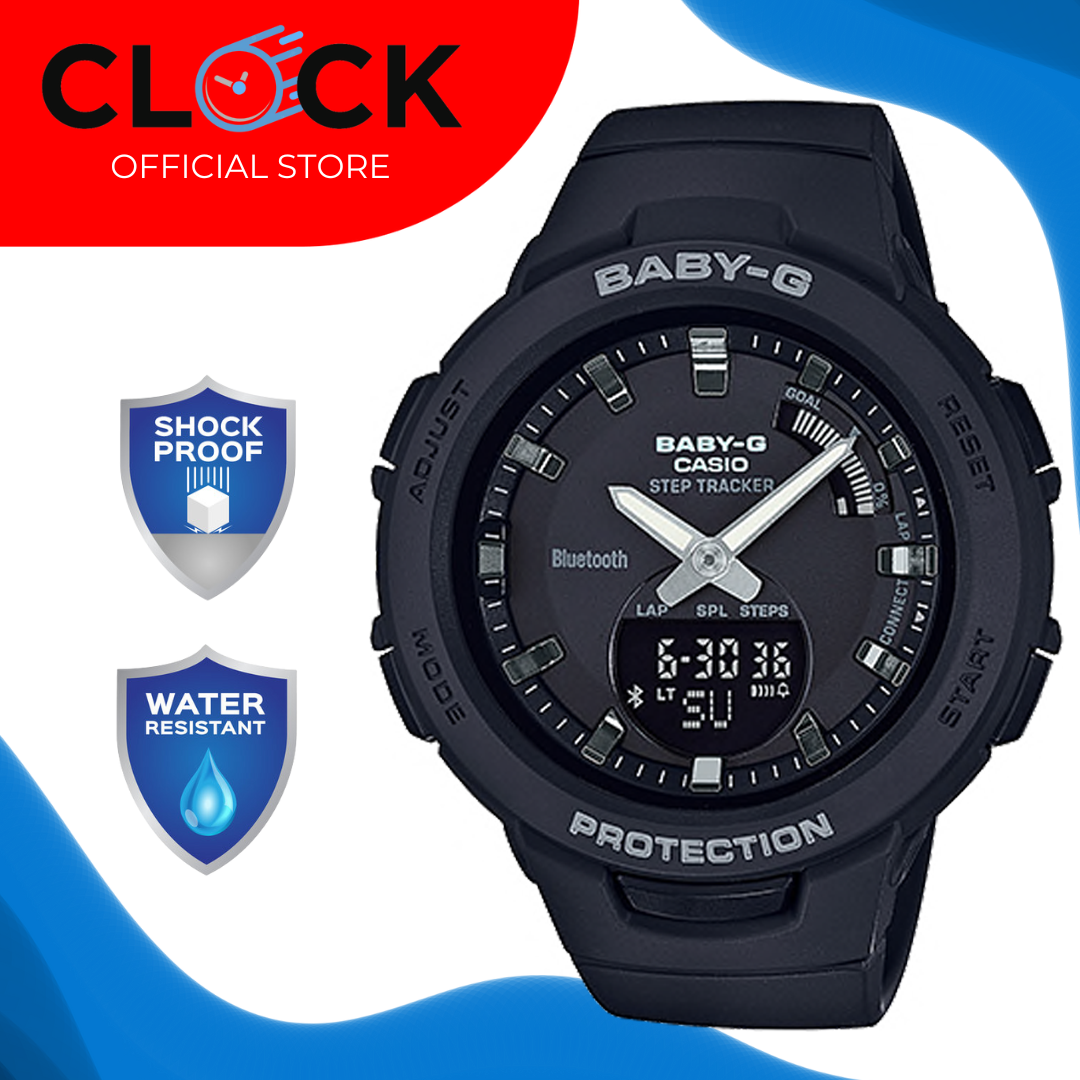 Original OEM Baby G BSA B100 Women Sport Watch Dual Time Display 100M ...