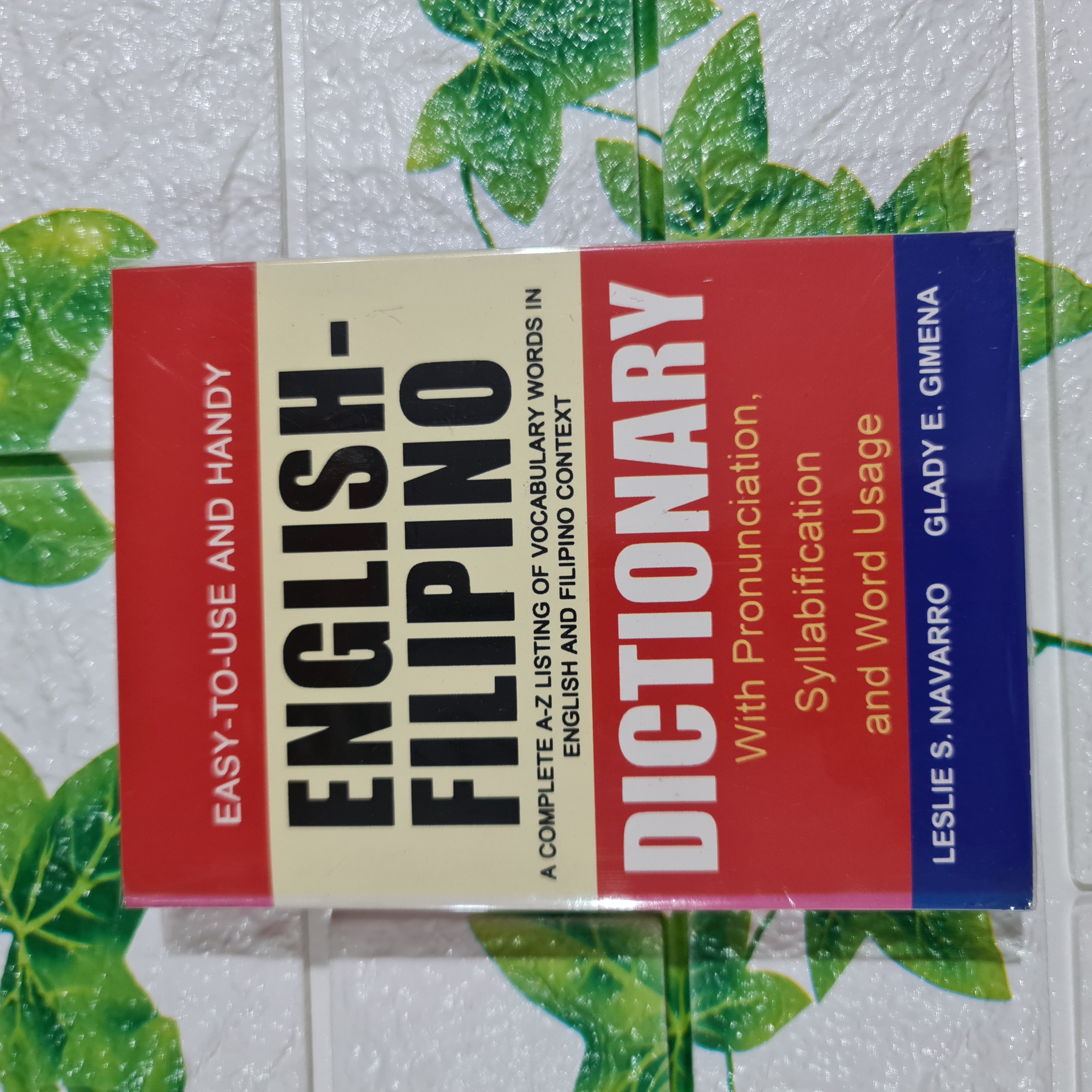 Easy to Use and Handy ENGLISH - FILIPINO Dictionary By:Navarro | Lazada PH