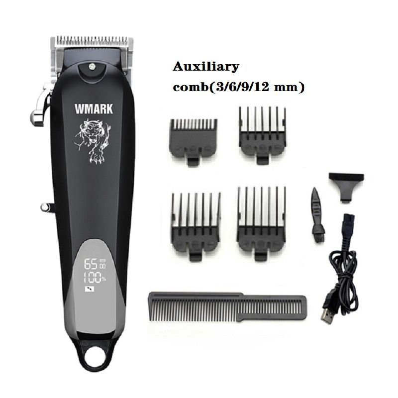 Wmark NG-103B Professional Wireless Hair Clipper with Battery Capacity ...
