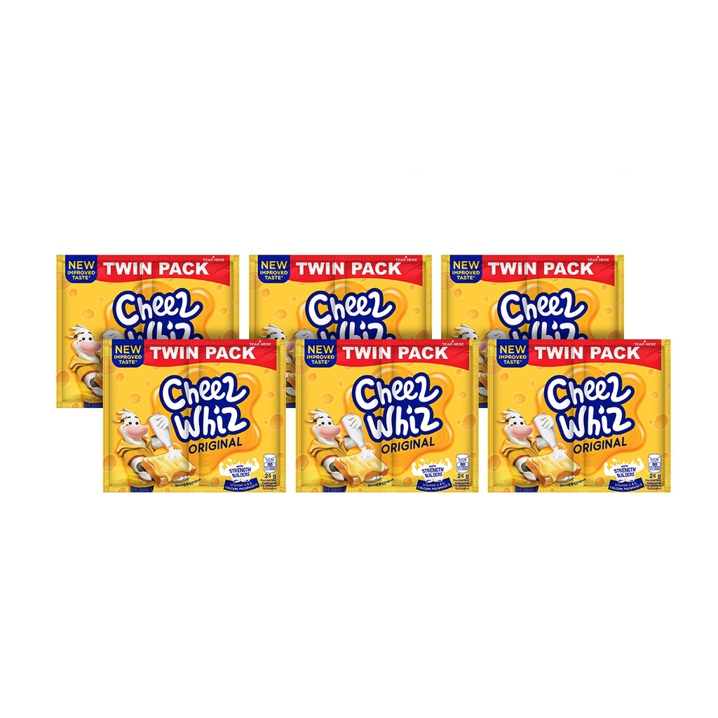 Cheez Whiz Twin Pack - Original Cheese Spread 24g with Vitamin A D ...