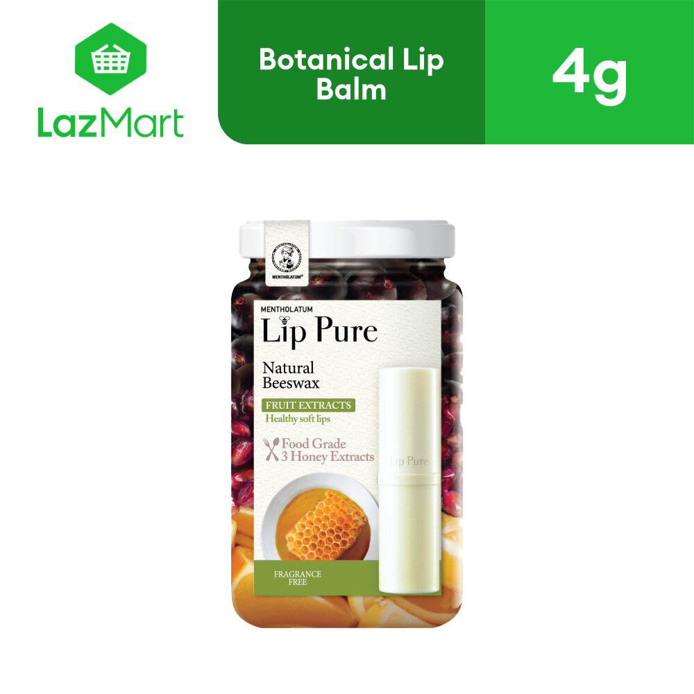 Mentholatum Lip Pure Botanical Oil Fragrance-free 4g | Lazada PH